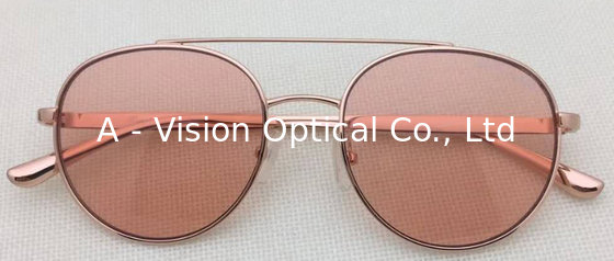 Retro metal sunglasses accessories round shape for Porsche design supplier