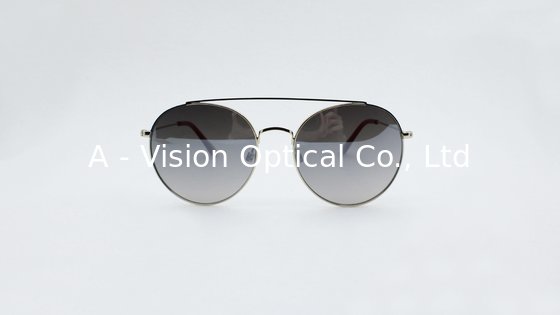 Retro Round Double bridge metal sunglasses for Men Women new designer supplier