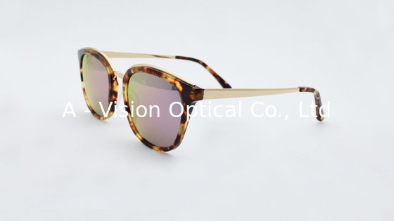 Acetate metal Ladies Sunglasses fashion design for Women UV 400 supplier