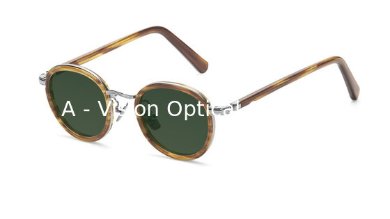 Retro Polarized Round Sunglasses for Men Women Vintage Handmade aceteta Sunglasses Women 70s 80s old school supplier