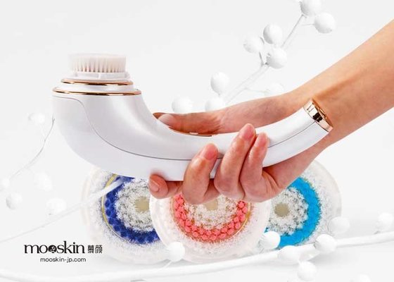 Detachable Handle Face Brush Cleanser Electric Soft Bristle Brush Head