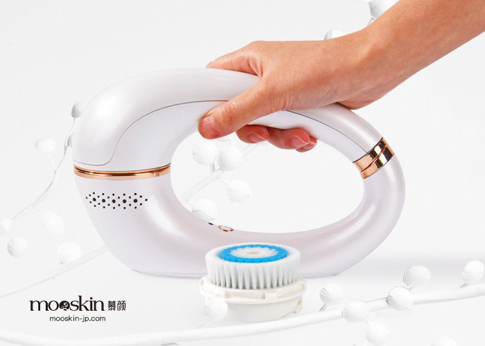 Facial Cleansing System Power Brush Deeply Cleaning Patented Ergonomic Design