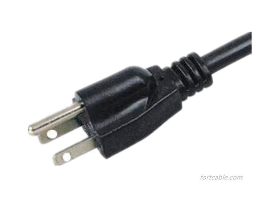 Male End Type NEMA 3 Prong Power Cord AWG14 AWG16 For Small Home Appliance