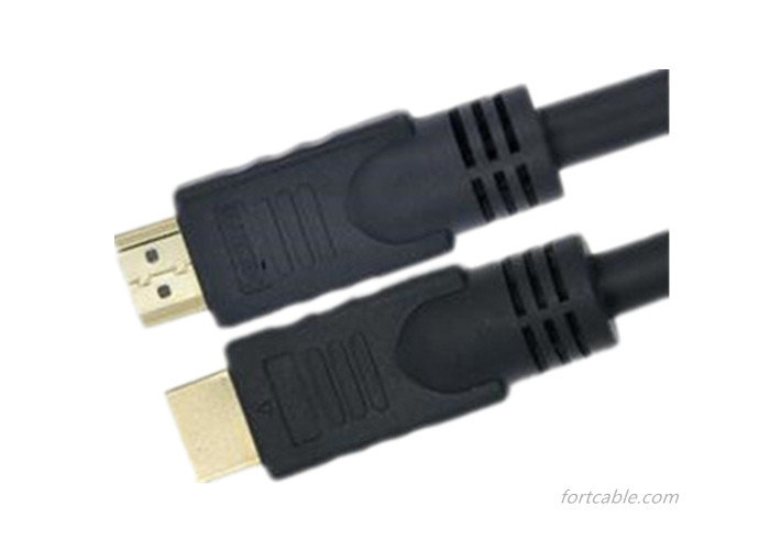 Oxygen Free Copper 1080P HDMI Cable 10.2Gbps Max With Protective Nylon Sleeve