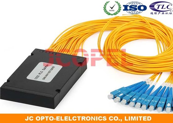 Passive Optical Splitter 1 In 16 Out ODF Black Box With SC PC Connector