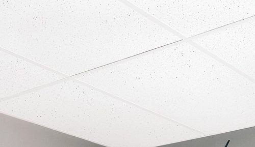 Thermal Resistant Suspended Acoustic Fiberglass Ceiling Panels / Tiles For Office , Customized Size