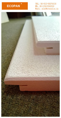 600 * 1200mm Waterproof Suspended Ceiling Board Tile Panels , 25mm Thickness