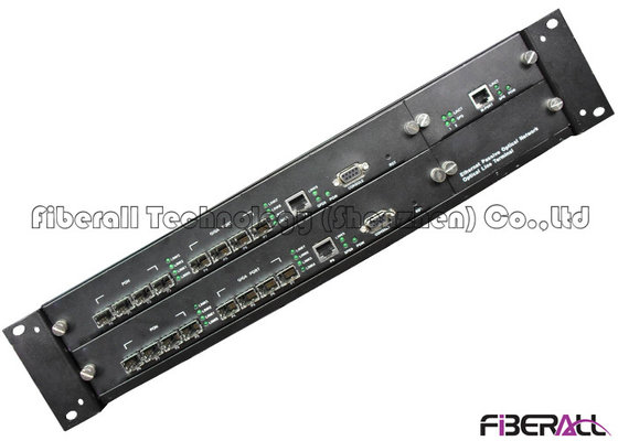 2U 19 Inch EPON OLT ONU ONT , Fiber Optic OLT With 8 PON Ports 8 Uplink Ports supplier