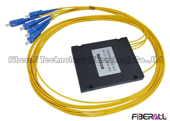 ODN 1x4 ABS Package Fiber Optic PLC Splitter With Single Mode SC/UPC Connector supplier