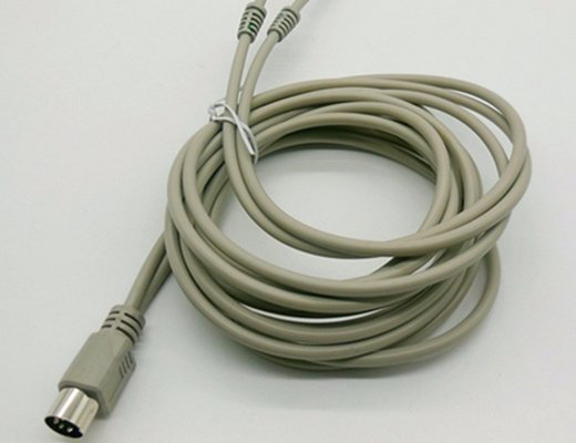 Medical Equipment Custom Cable Assemblies Din Connector 5- Pin To Connector Wire Harness Cable