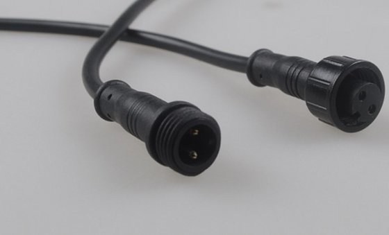 PVC Plastic Custom Cable Assemblies Waterproof  M12 Connect For LED Curtain Light