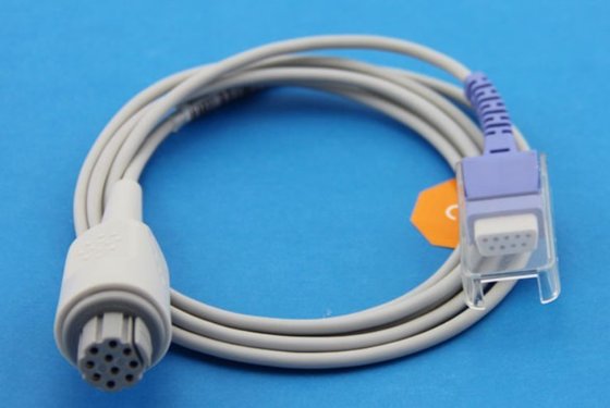Datex - Ohmeda Spo2 Extension Cable Round 10pin To Db9pin Adapter 2.4 M Length