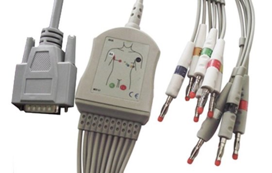 10 Leadwires Edan GE ECG Lead Wires Din 3.0 / Banana 4.0 End Model SE-601A SE-12