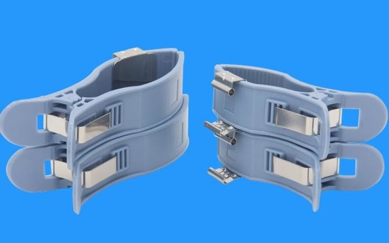 Adult / Pediatric Limb Clamp Ecg Electrode Clips Nihon Kohden Plastic / Metal Material