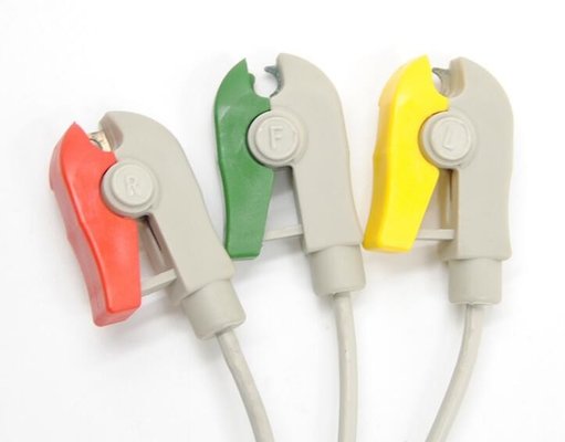 OHMEDA Split 3 Lead ECG Cable , ECG Lead Wires Clip Patient End 2.5m Length