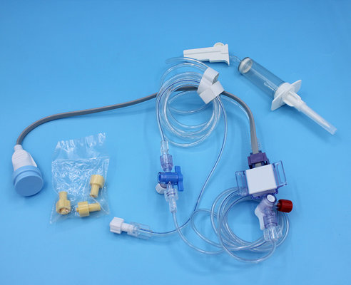 Grey Disposable Pressure Transducers 3m Length With Abbott /  Connecor