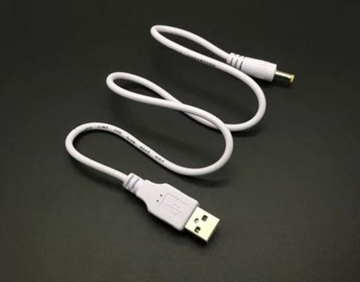 5 Volt Usb To Dc Charging Cable 4.0mm 1.7mm Barrel Jack Power Cable Type M