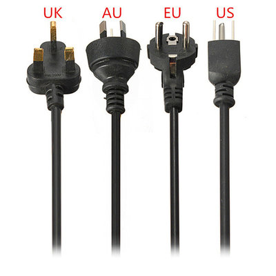 2 Pin 3 Pin Ac Power Cord Oem ,  Us / Eu / Uk / Sweden 220v Power Cable