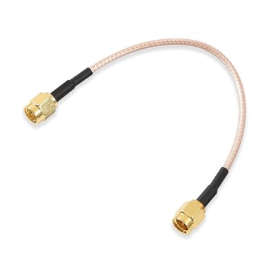 Rg316 Antenna Sma Male To Male Cable 6"  15cm Brass With Gold Plating
