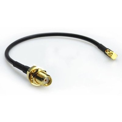 Low Loss Coaxial Rf Jumper Cable 50ohm Mmcx Male Straight To Sma Female Rg174