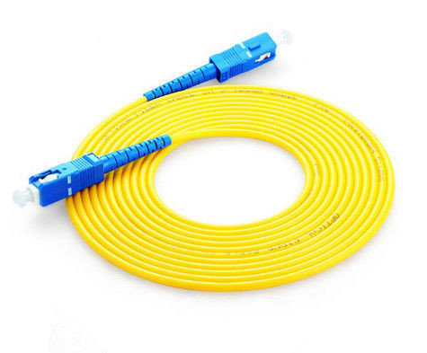 Sm Simplex Custom Cable Assemblies Sc / Apc Fc / Apc Fiber Optic Patch Cord 3m