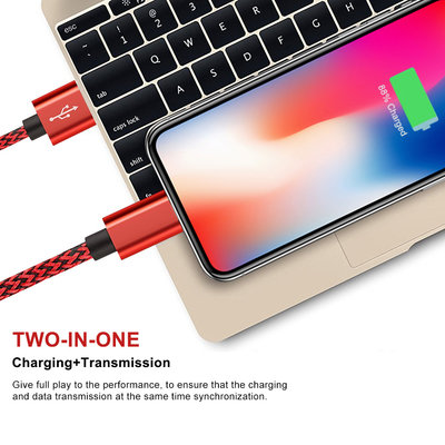 Durable Custom Cable Assemblies Lightning To Usb Cable Fast Charge For Iphone