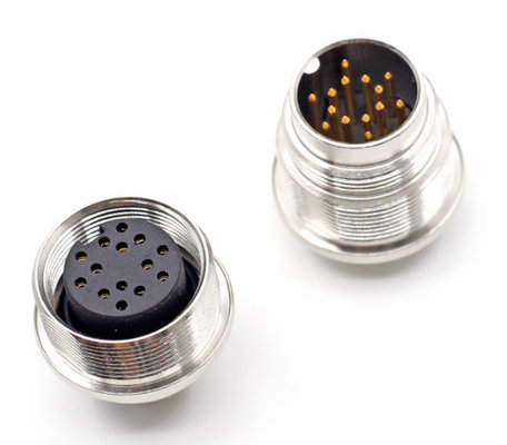 Oem M16 19 Pin Connector , Aisg Panel Mount Ip67 Waterproof Connectors