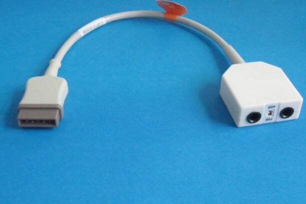 Ge Marquette Dual Temperature Probe Cable Adapter Ysi 400 / 700 Series Probes