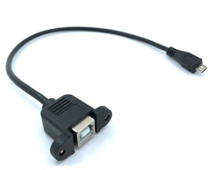 Female Connector Custom Cable Assemblies Micro USB 2.0 Male To USB 2.0 B Type