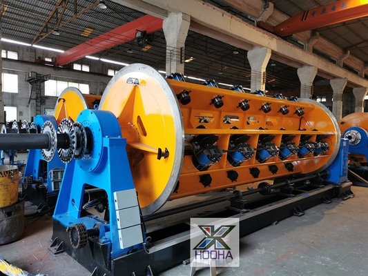 Aluminum Wire Tubular Stranding Machine , Max Line Speed 63.63m / Min supplier