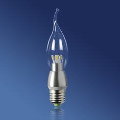 E27 5630 Dimmable 3W Led Candle Light Bulbs with elongated, pointed tail