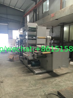 7color 320 two units(4+3) Label flexo printer for sale self-adhesive sticker/label to mould die cutter