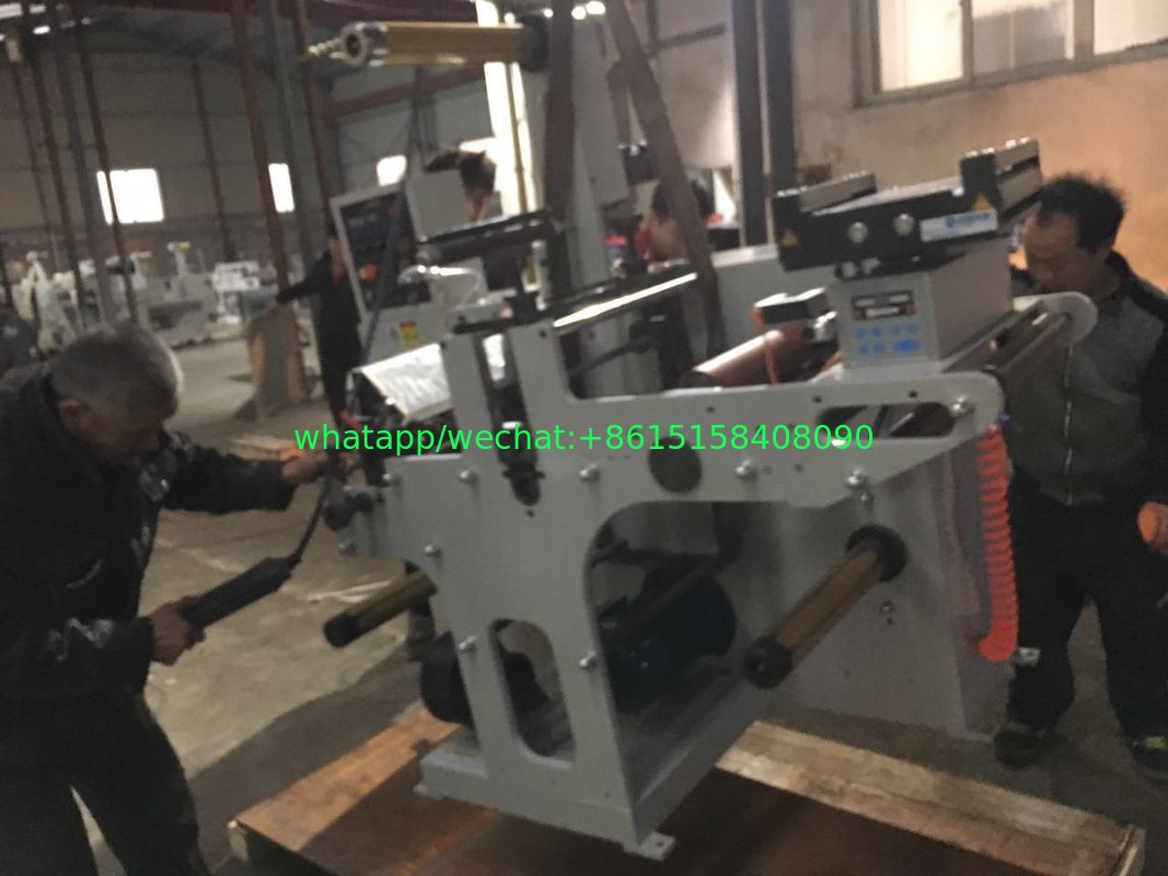 High Speed ATM Paper Slitter with Turret Rewiner 320fq Pet, PVC, PC, PE Film Slitter (Horizontal Style)