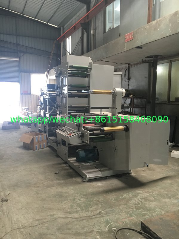 7color 320 two units(4+3) Label flexo printer for sale self-adhesive sticker/label to mould die cutter