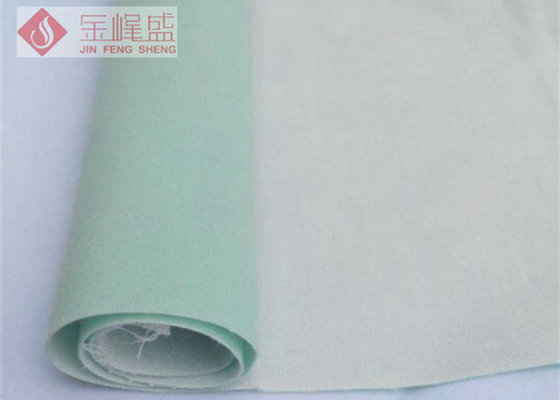 Green 58 Inch Cotton Velvet Fabric , Flock Fabric Roll for Packaging / Decoration