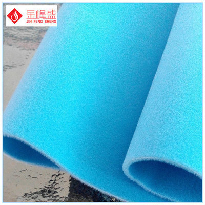 Soft Light Blue Fashion Polyester Non Woven Fabric For Jewelry / Gift Box Insert