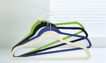 Home / Hotel Closet Velvet Flocked Hangers Non Slip Trouser / Suit Hangers