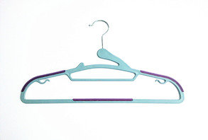 Huggable Oversized Sweater / Jacket Velvet Flocked Hangers With Rubber Slip
