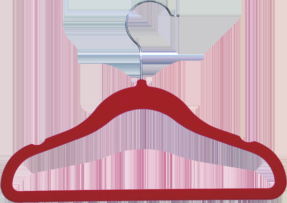 Stylish Colored Space Saving Clothes Kids Velvet Hangers For Wardrobe