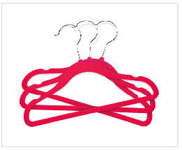 Cute Baby / Infant Clothes Hangers , Flocked Blouse / Scarf Hanger