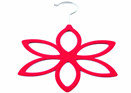 Lightweight Decorative Red Star Flower Scarf Hanger For Turban / Burka