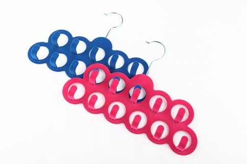 Decorative 305mm Flocked Clothes Hangers Mens Tie Hanger Bsci / Pahs