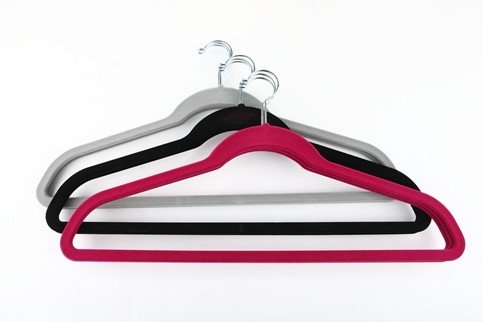 Red / Pink / Blue 300mm childrens coat hangers For Coat / Jacket / Suits
