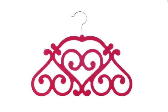 Indoor Flower Anti Slip Velvet Scarf Hanger Space Saving Closet Hangers