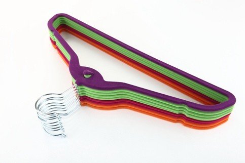 Shirts / Jeans / Sweater Non Slip Coat Hangers Velvet Touch With Hook