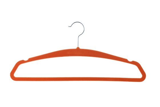 Padded Sweater / Cedar Coat Velvet Suit Hangers For Wardrobe 450*245*5.5mm