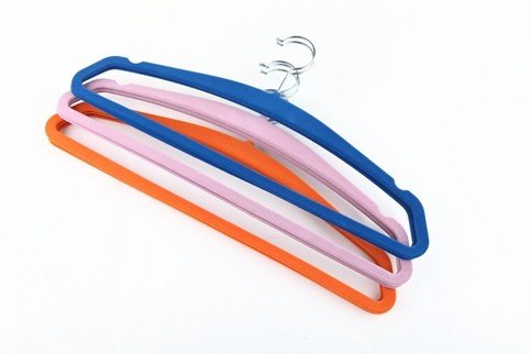 Padded Sweater / Cedar Coat Velvet Suit Hangers For Wardrobe 450*245*5.5mm