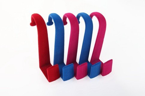 Contemporary Velvet Hooks Velvet Flocked Hangers For Handbags / Clothing