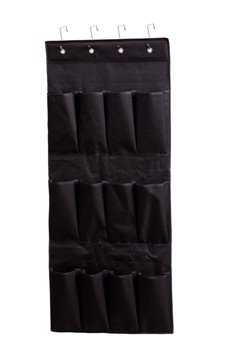 Black 100cm Home / Hotel Custom Door Hangers With Metal Hook