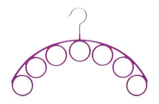 385mm Seven Rings Scarf Metal Metal Clothes Hangers Space Saver